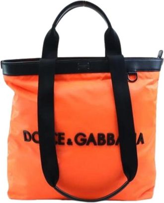 Dolce & Gabbana unisex, Pre-owned, Orange, Taille: ONE Size Sac cabas d&eacute;paule Pre-owned