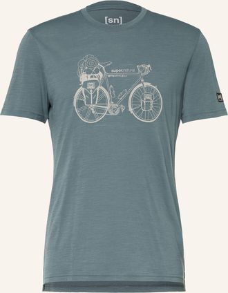 super.natural Funktionsshirt Wonder Wheel blau