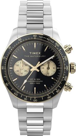 Timex Uhren - Quarz-Chronographuhr Waterbury Heritage Chronograp - Gr. unisize - in Silber - für Damen