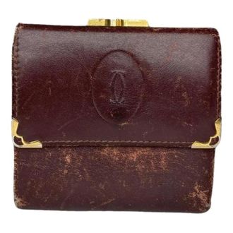Cartier Pre-owned Leder Portemonnaie - - Pre-owned - Damen - Rot - ONE SIZE