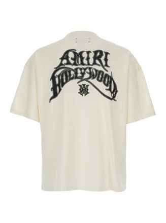 Amiri Logo-Printed Cotton T-Shirt - White