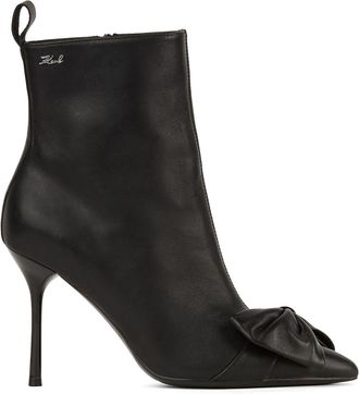 Karl Lagerfeld Sarabande Stiefeletten mit Schleife 90mm - Schwarz