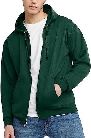 Hanes Sweat à Capuche Opaque pour Homme, Vert - Deep Forest, XL