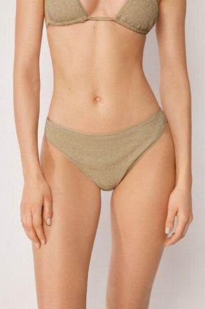 Calzedonia Bikinihose Metallic Glow Hautfarben