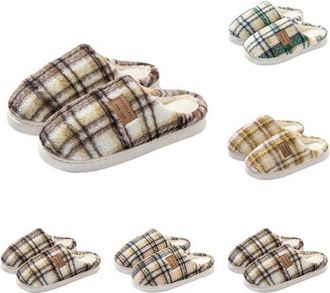 Generic Pantoufles &agrave; enfiler pour femme avec doublure en fausse fourrure duveteuse, chaussures d&eacute;contract&eacute;es dint&eacute;rieur et dext&eacute;rieur avec mousse &agrave; m&eacute;moire de