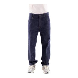 Paolo Pecora Klassische Gerades Jeans mit 5 Taschen - - Jeans - Herren - Blau - W38
