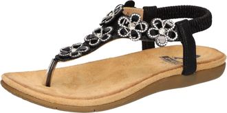 2Go Shoe Company Damen 8018-828 Flache Sandale, schwarz, 39 EU