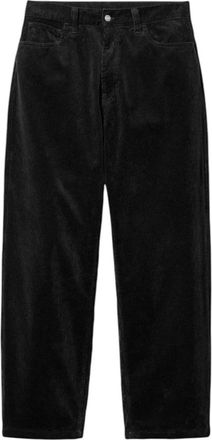 Carhartt Work in Progress Homme, Pantalons, Noir, Taille: W30 Pantalon large en velours côtelé - Noir lavé