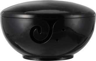 Pretyzoom Strickschale aus Robustem Kunststoff Abs mit Deckel Glatter Oberfläche und Garnhalter Praktische Aufbewahrungsschüssel für Wolle für Häkeln und Strick