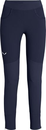 Salewa W Agner Durastretch Tights Blau - Wasserabweisende leichte Damen Bergsport Leggings, Größe 40 - Farbe Navy Blazer
