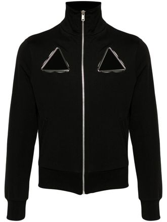 Coperni veste zippée Triangle à découpes - Noir