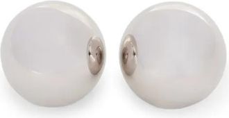 Givenchy Ohrringe - Polished Metallic Rounded Earrings - Gr. unisize - in Silber - für Damen