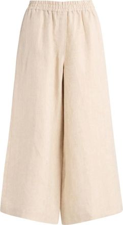 Max Mara Femme, Pantalons, Beige, Taille: 38 FR Wkdfelino Wide Pantalons