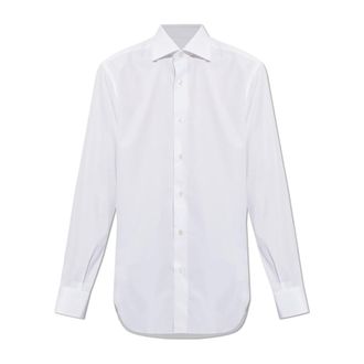 Brioni Homme, Chemises, Blanc, Taille: 4XL Chemise Classique