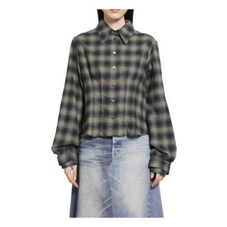 Our Legacy Envelop Shirt - - Blouses & Shirts - Damen - Gr&uuml;n - S