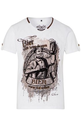 hangOwear Herren T-Shirt Bier-VERSTEHT wei&szlig;, 3XL