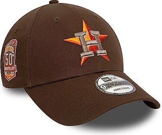 New Era Houston Astros Cap 9Forty verstellbar Braun Kappe Basecap 50th Anniversary Logo - One-Size