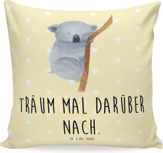 Mr. & Mrs. Panda Sitzkissen Koalab&auml;r - Geschenk, lustige Spr&uuml;che, Kissenh&uuml;lle 40x40, Dekokissen Sofa, Tiermotive, Zierkissen, Tiere, Gute Laune