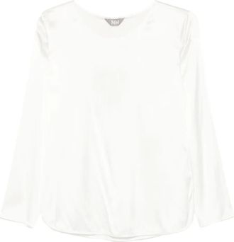 Max Mara Moldava Bluse - Wei&szlig;