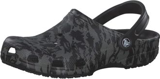 Crocs Unisex-Erwachsene Classic Printed Camo Clogs, Schwarz (Black 001), 43/44 EU