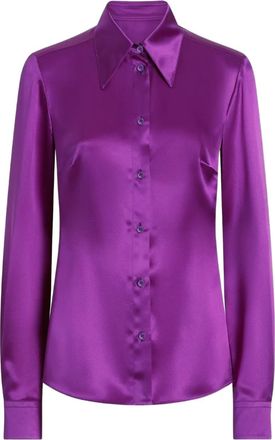 Dolce & Gabbana Hemd aus Satin - Violett