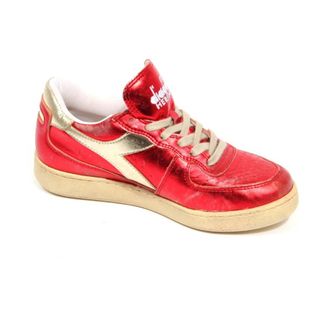 Diadora Vintage Metallic Basket Low Schuhe - - Shoes - Damen - Rot - 36 1/2 EU