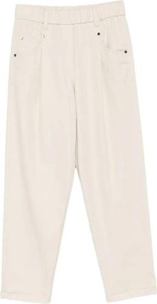 Brunello Cucinelli Casual Hose - Wei&szlig;
