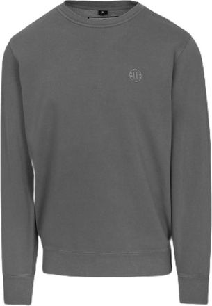 Pitbull Sweatshirt Herren Crewneck Washed Lancaster II, Pullover Herren Sportliche, Sweatshirts Lockerer, M&auml;nner Pulli Sport, Longsleeve Sweat Shirt Crewneck,