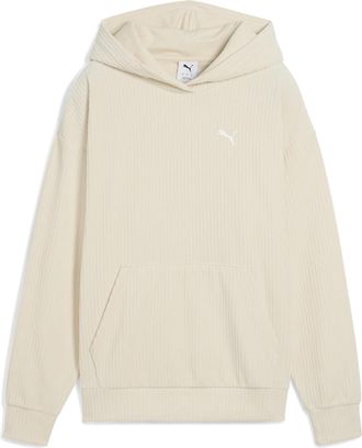 Puma Damen Essentials Elevated Comfort Hoodie 3XL, Alpine Snow White