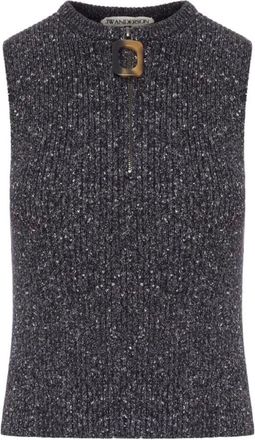 J.W.Anderson D&eacute;bardeur zipp&eacute; - Femme - Pulls - Noir - Taille: 36 FR