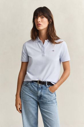 GANT Damen Regular Fit Poloshirt (XXL) LIGHT Blau