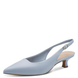 Marco Tozzi Marco Tozzi Damen Pumps weiches Feel Me Fu&szlig;bett weiches Innenfutter Vegan Synthetisch, blau (LT.Blue), 41 EU