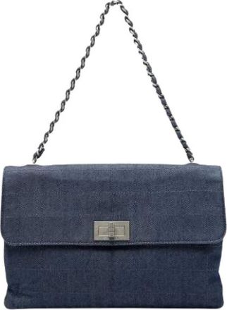 Chanel Sac bandouli&egrave;re Mademoiselle doccasion - Femme - Pre-owned - Bleu - Taille: ONE Size