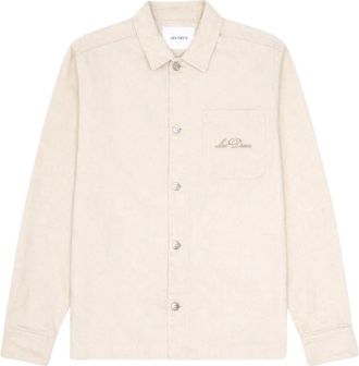 Les Deux Homme, Vestes, Beige, Taille: XL Layton Faience Twill Overshirt