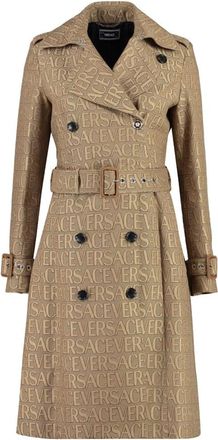 Versace Femme, Manteaux, Beige, Taille: 34 FR Monogram Trench Coat