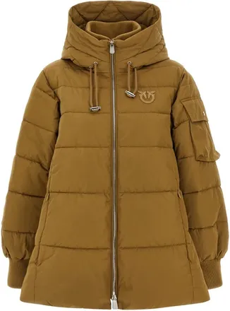 Pinko Pinko, Femme, Vestes, Beige, Taille: 40 FR Crusca Cape Coat