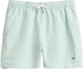 GANT Short de bain &agrave; rayures en seersucker