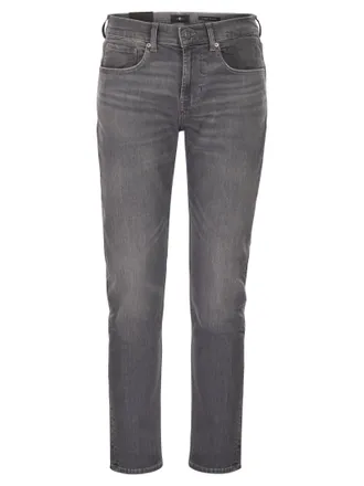 7 For All Mankind Slimmy - Jean skinny fusel&eacute; taille moyenne