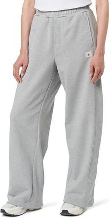 Calvin Klein Pantalon de Jogging Femme French Terry Badge Logo en Coton, Gris (Bc06 Grey Heather), XL