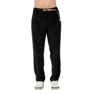 White Sand Pantalone in velluto liscio - - Trousers - Herren - Schwarzk - S