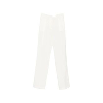 Elisabetta Franchi Hose aus Gabardine-Stoff - - Trousers - Damen - Wei&szlig; - M