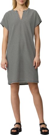 s.Oliver Gestreiftes Kurzkleid aus Jacquard im Relaxed Fit