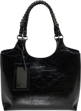 John Richmond Femme, Sacs, Noir, Taille: ONE Size Tote Bag avec Anses Tress&eacute;es