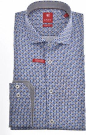Hatico Mehrfarbiges Businesshemd - - Shirts - Herren - Blau - XL