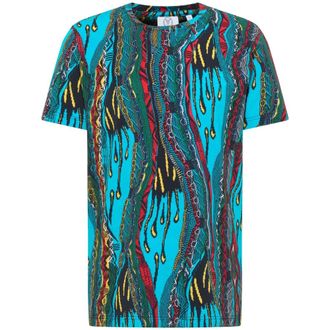 Carlo Colucci Homme, Tops, Multicolore, Taille: M T-shirt imprim&eacute; en maille - Maille 3D