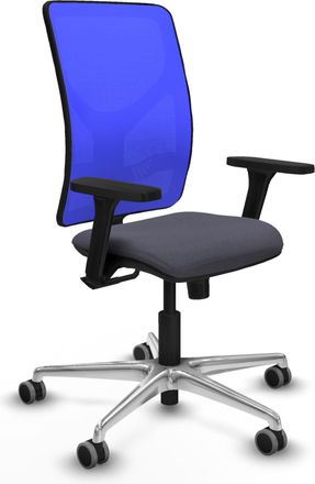 Piqueras y Crespo Schreibtischstuhl mit hoher R&uuml;ckenlehne, mit 3D-Armlehnen, h&ouml;henverstellbare Lendenwirbelst&uuml;tze, ausgestattet mit 3 Positionen und Schneideschaum, Bla