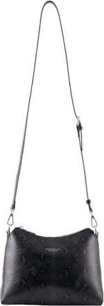 Seidenfelt Manufaktur sac &agrave; &eacute;paule bandouli&egrave;re Lilleby Midi Crossbag Reptile Black noir