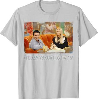 Friends TV Show Joey Phoebe How You Doin Retro Geek Fan 90er Jahre T-Shirt