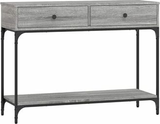 vidaXL Table console sonoma gris 100x34,5x75 cm bois dingénierie