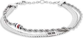 Tommy Hilfiger Jewelry Doppeltes Ketten-Armband für Damen aus Edelstahl - 2780981